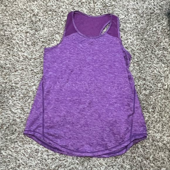 Tops | Purple Relaxed Sleeveless Tank Top | Poshmark